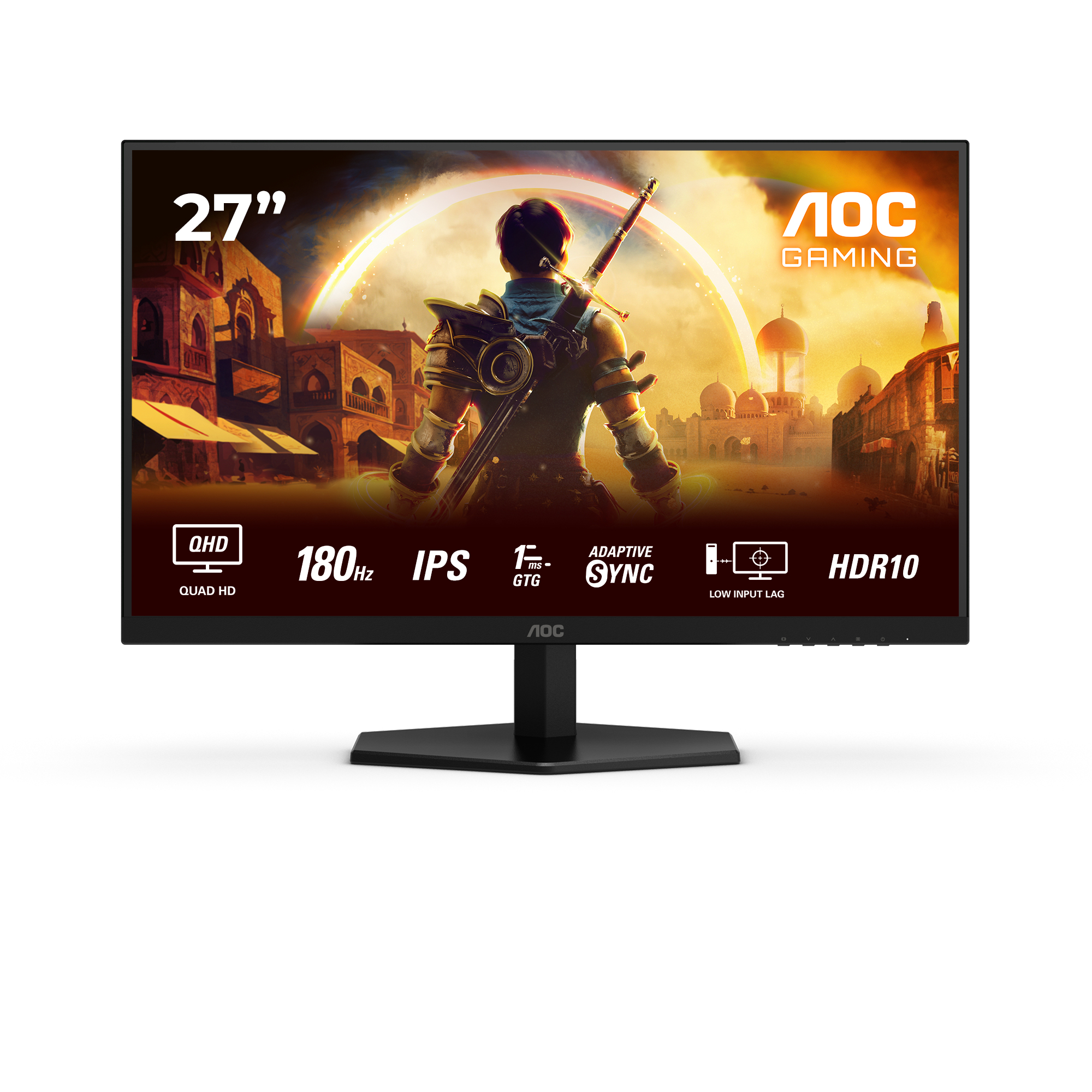 AOC Screen size (inch) 27, Panel resolution 2560x1440, Max Refresh rate ...