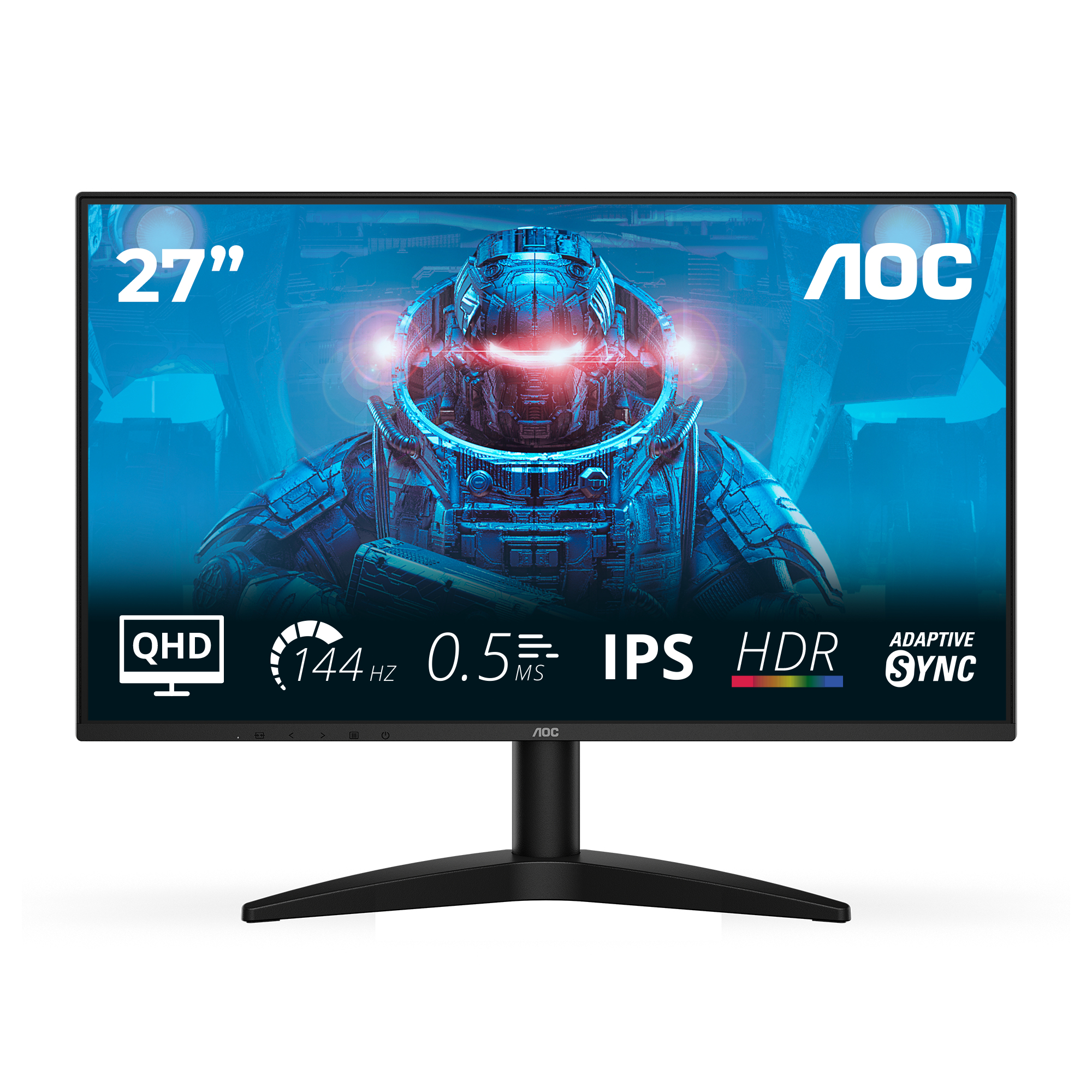 AOC Screen size (inch) 27, Panel resolution 2560x1440, Max Refresh rate ...